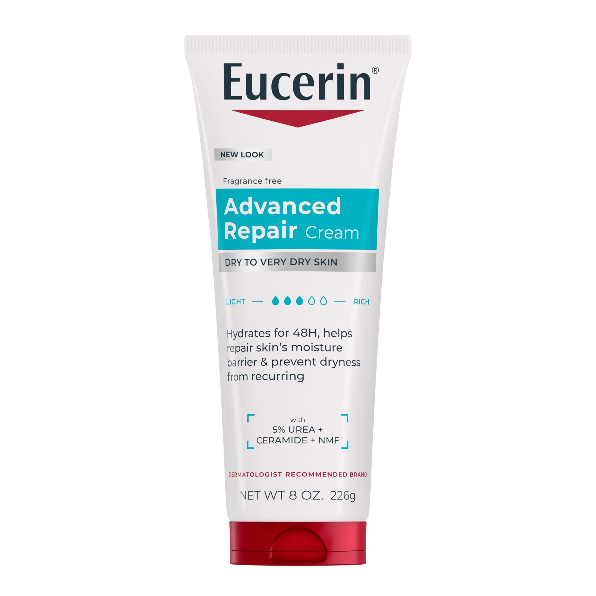 Eucerin, Advanced Repair Body Cream, 8 oz Tube, Dry to Very Dry Skin ...
