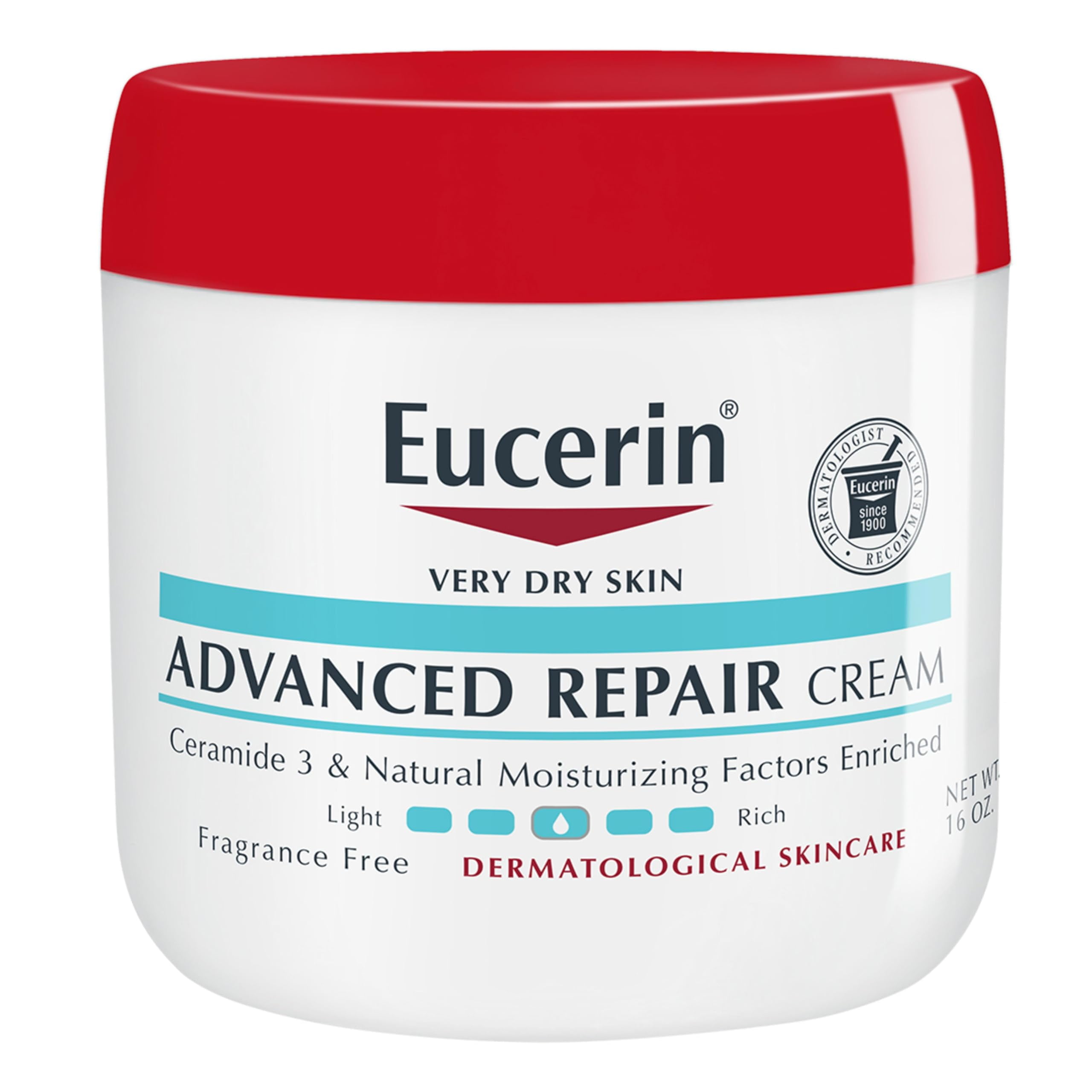 Eucerin Advanced Repair Body Cream for Very Dry Skin, Fragrance Free ...
