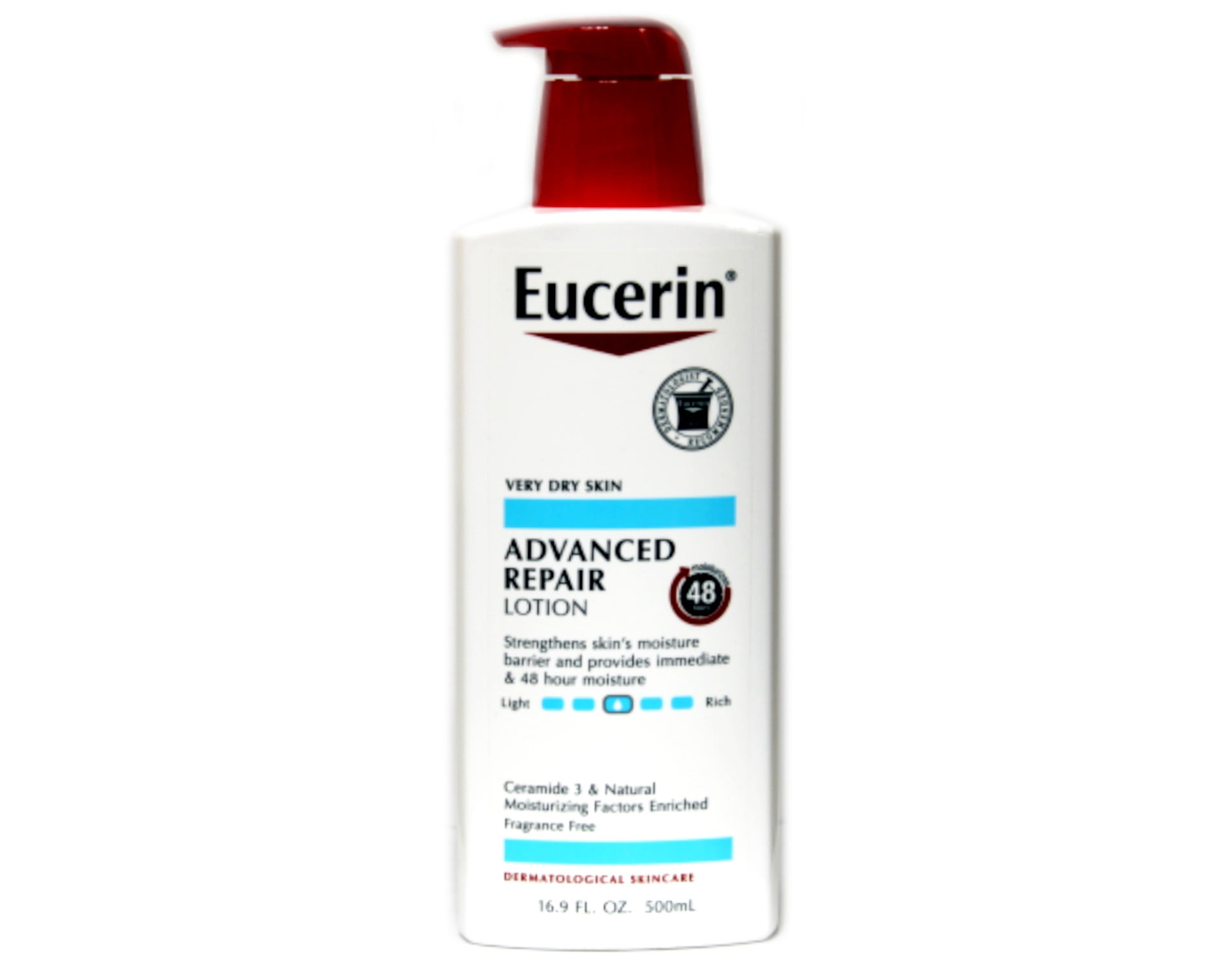 Eucerin Advanced Repair Body Lotion Unscented Body Lotion For Dry Skin 169 Fl Oz Pump Bottle