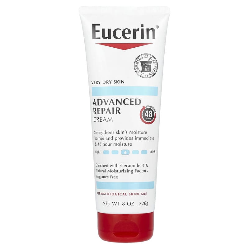 Eucerin, Advanced Repair Cream, Fragrance Free, 8 oz (226 g) - Walmart.com