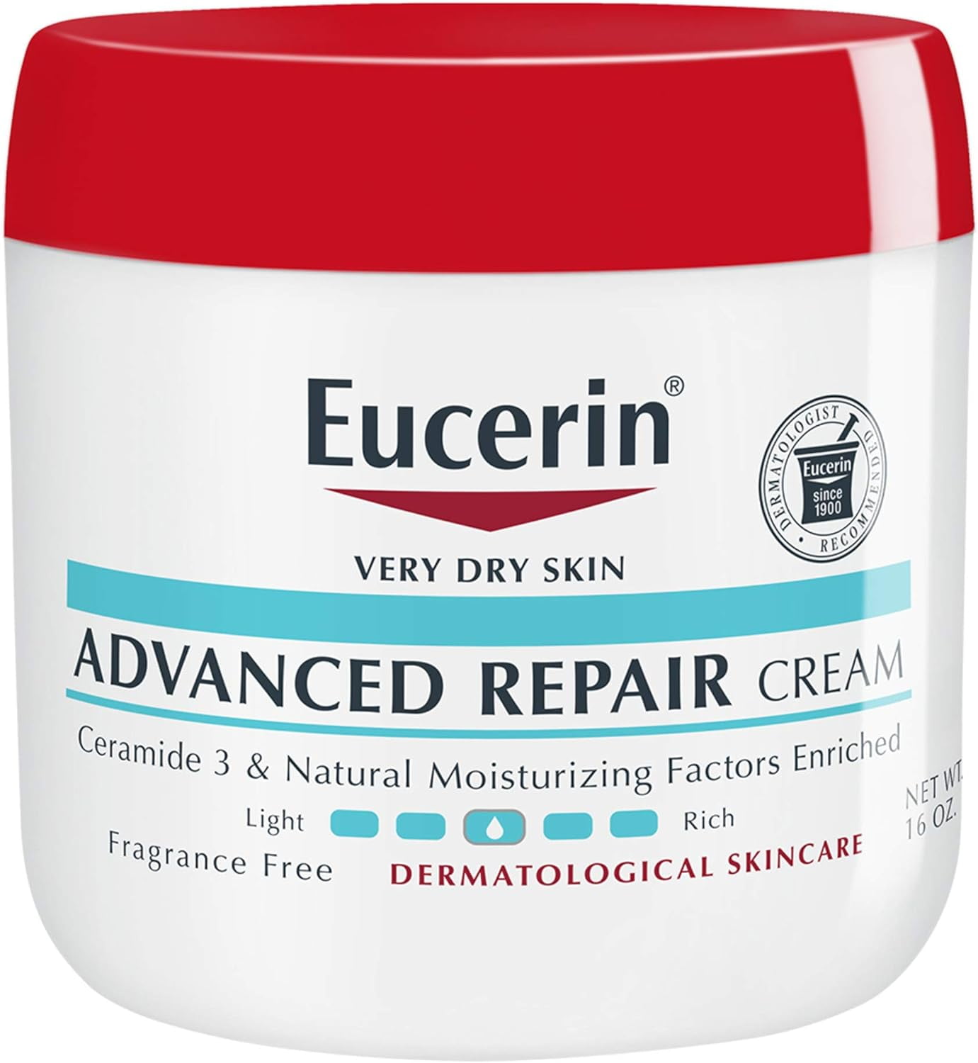 Eucerin Advanced Repair Cream - Fragrance Free, Full Body Lotion for ...