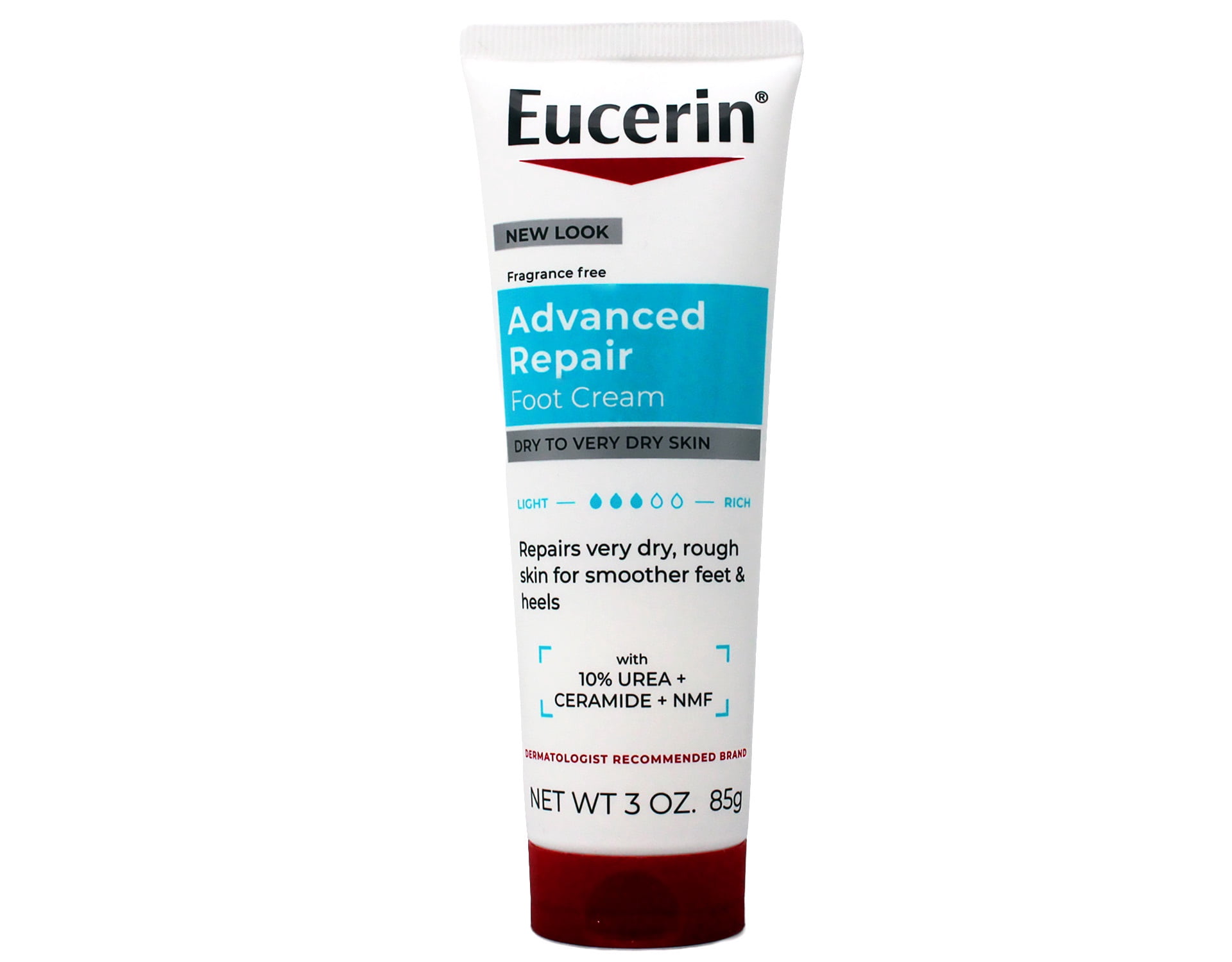 Eucerin Advanced Repair Foot AIF9 Cream, Unscented Foot Care Cream for ...