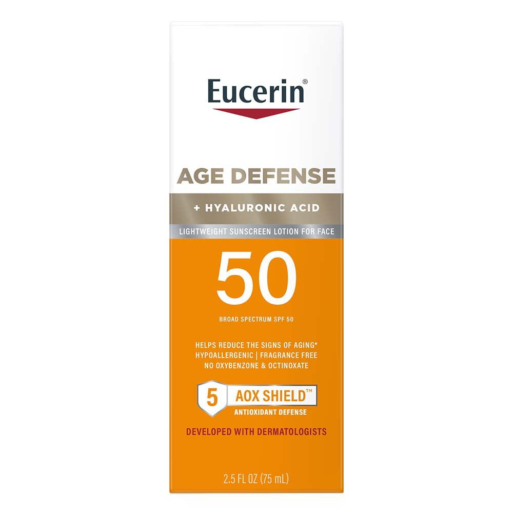 Eucerin Age Defense Light Sunscreen Lotion SPF 50 - 2.5 oz (Packaging ...