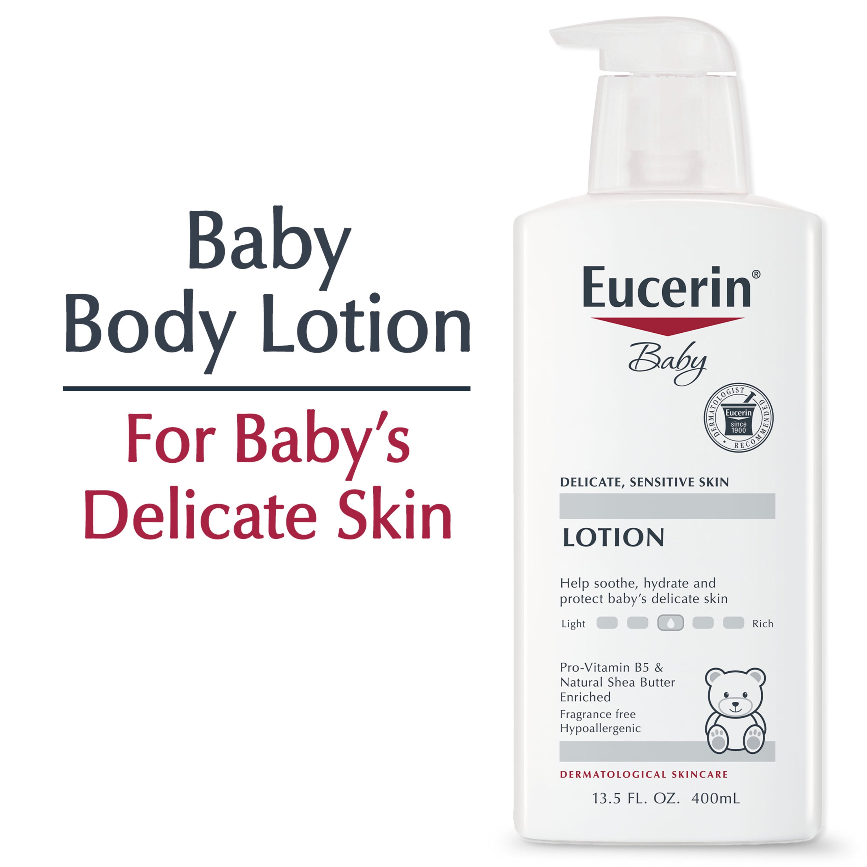 Eucerin Baby Lotion, Fragrance Free, 13.5 fl oz Bottle - Walmart.com