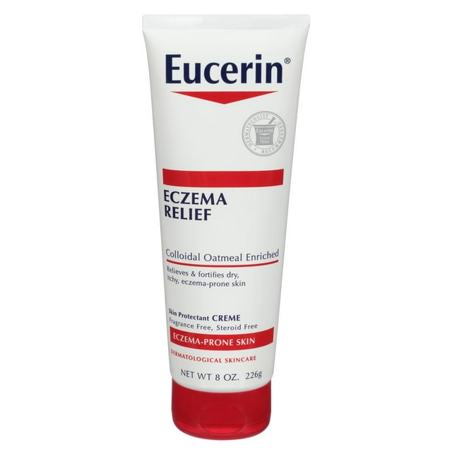 Eucerin Creme Eczema Relief 8oz Tube (Pack of 3) - Walmart.com