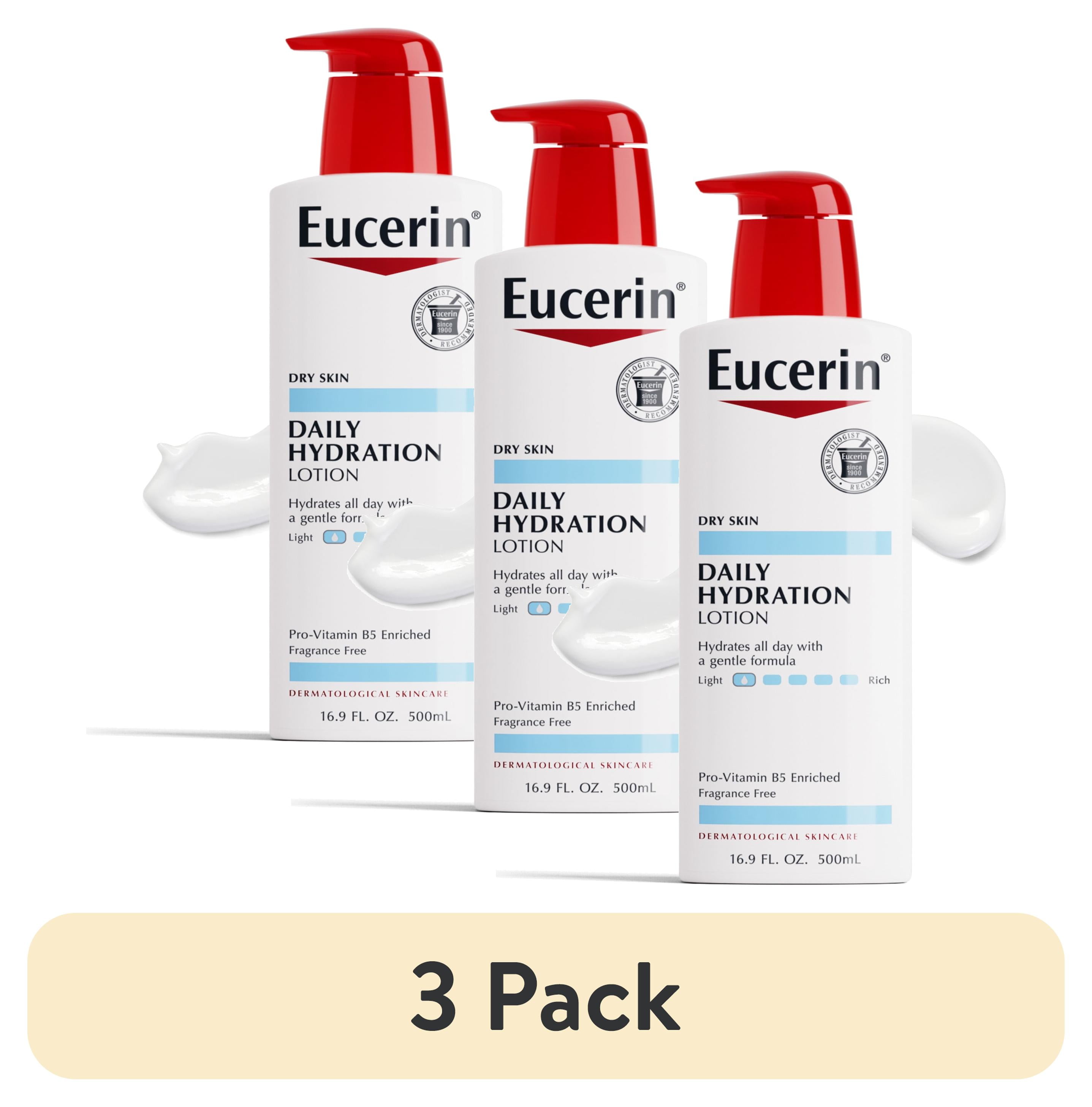 (3 pack) Eucerin Daily Hydration Body Lotion 16.9 oz. - Walmart.com