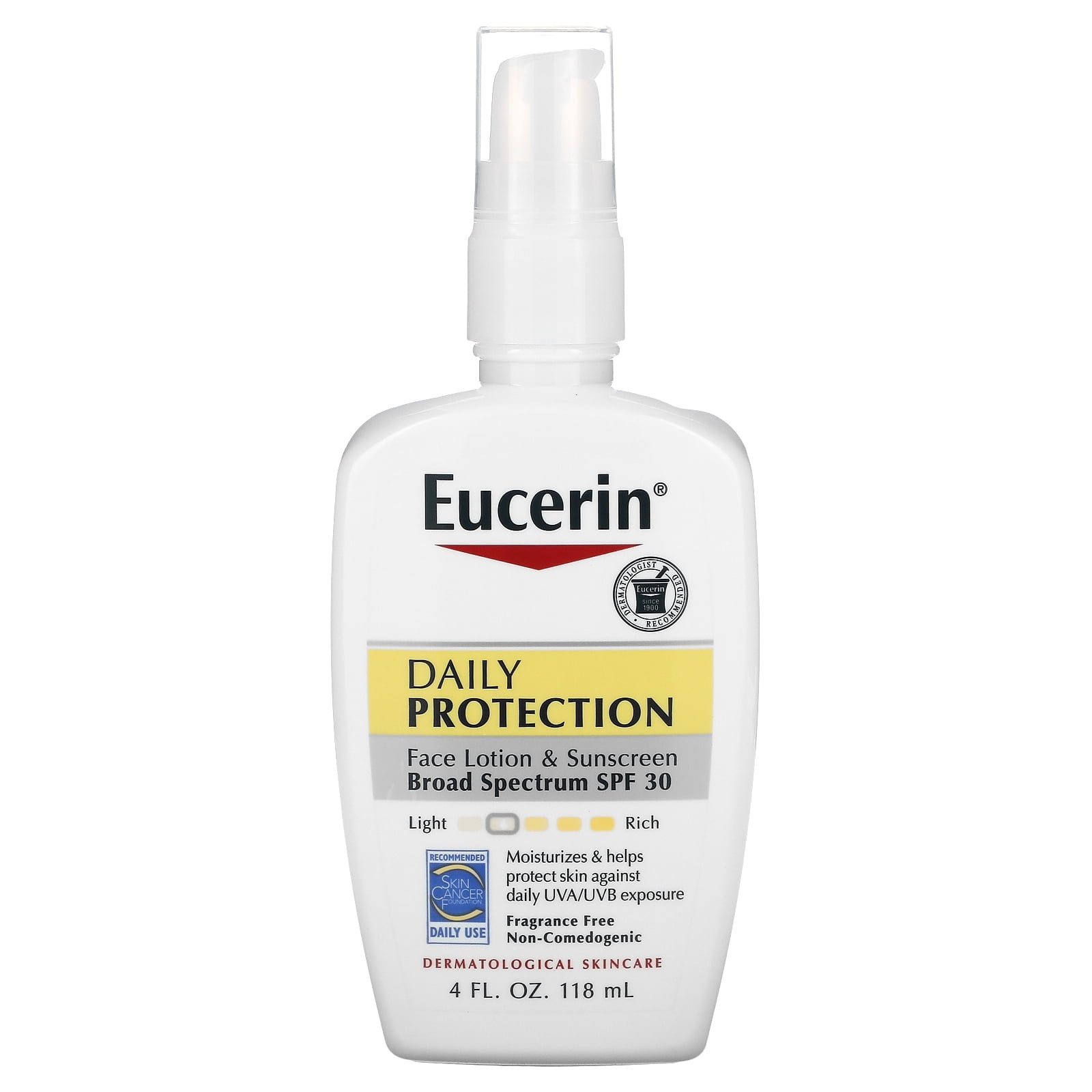 Eucerin, Daily Protection Face Lotion Sunscreen, SPF 30, Fragrance Free ...