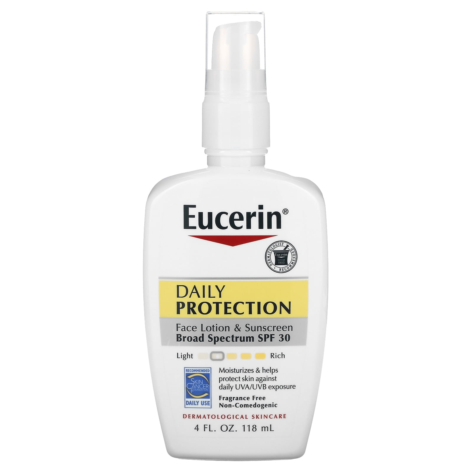 Eucerin Daily Protection Face Lotion, SPF 30 Sunscreen, Fragrance Free ...