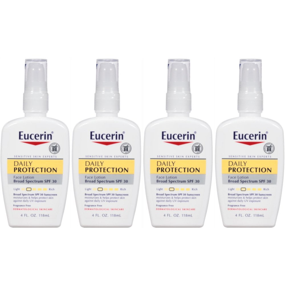 Eucerin SPF30 Daily Protection Moisturizer & Sunscreen, Hydrating ...