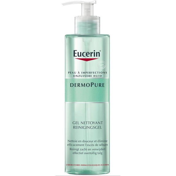 Eucerin DermoPure Cleansing Gel 400ml, Soap-Free, Non-Comedogenic ...