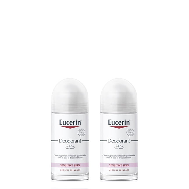 Eucerin Duo Roll-On Deodorant 24h Special Price 2x50ml - Walmart.com