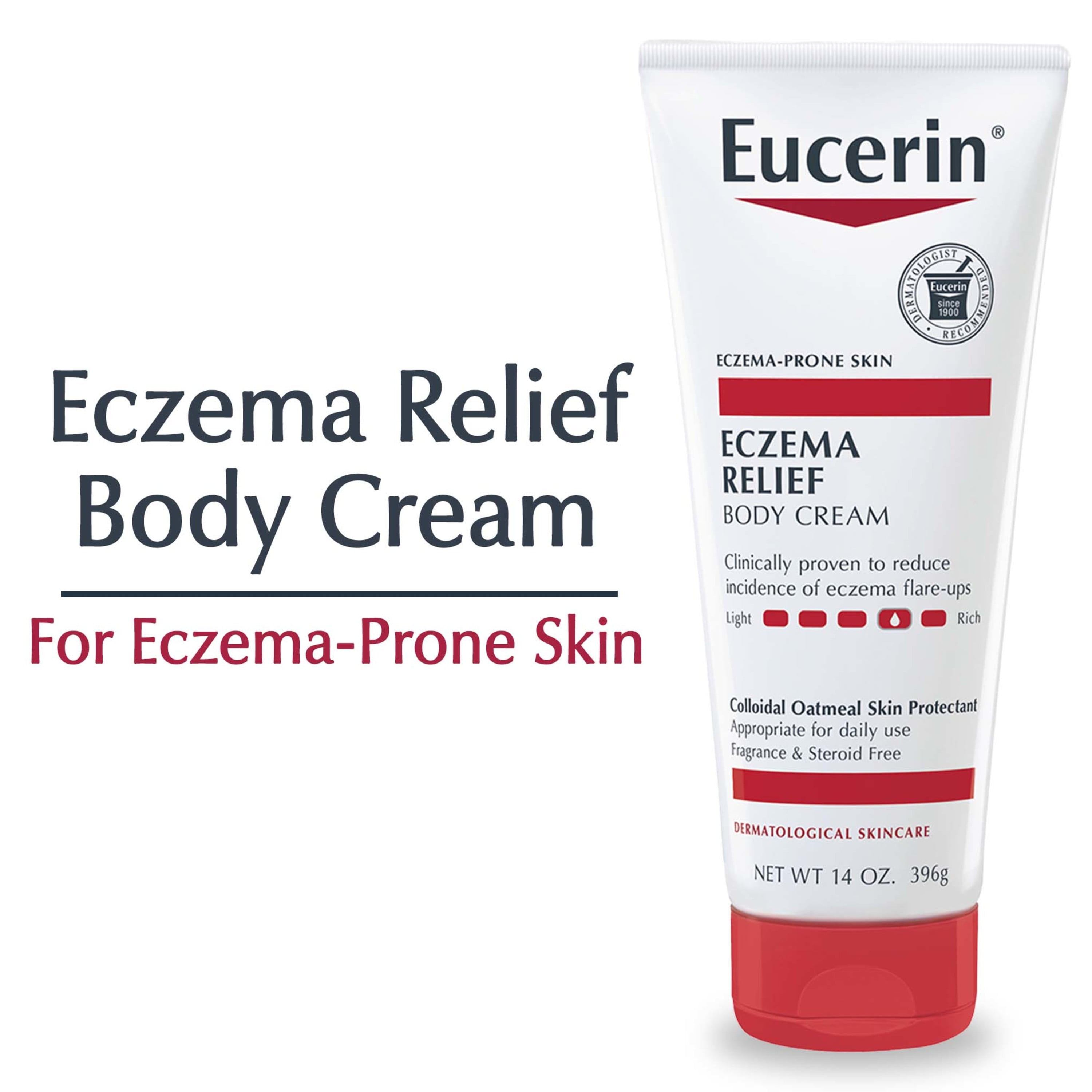 Eucerin Eczema Relief Body Cream, Fragrance Free, 14 oz Tube - Walmart.com