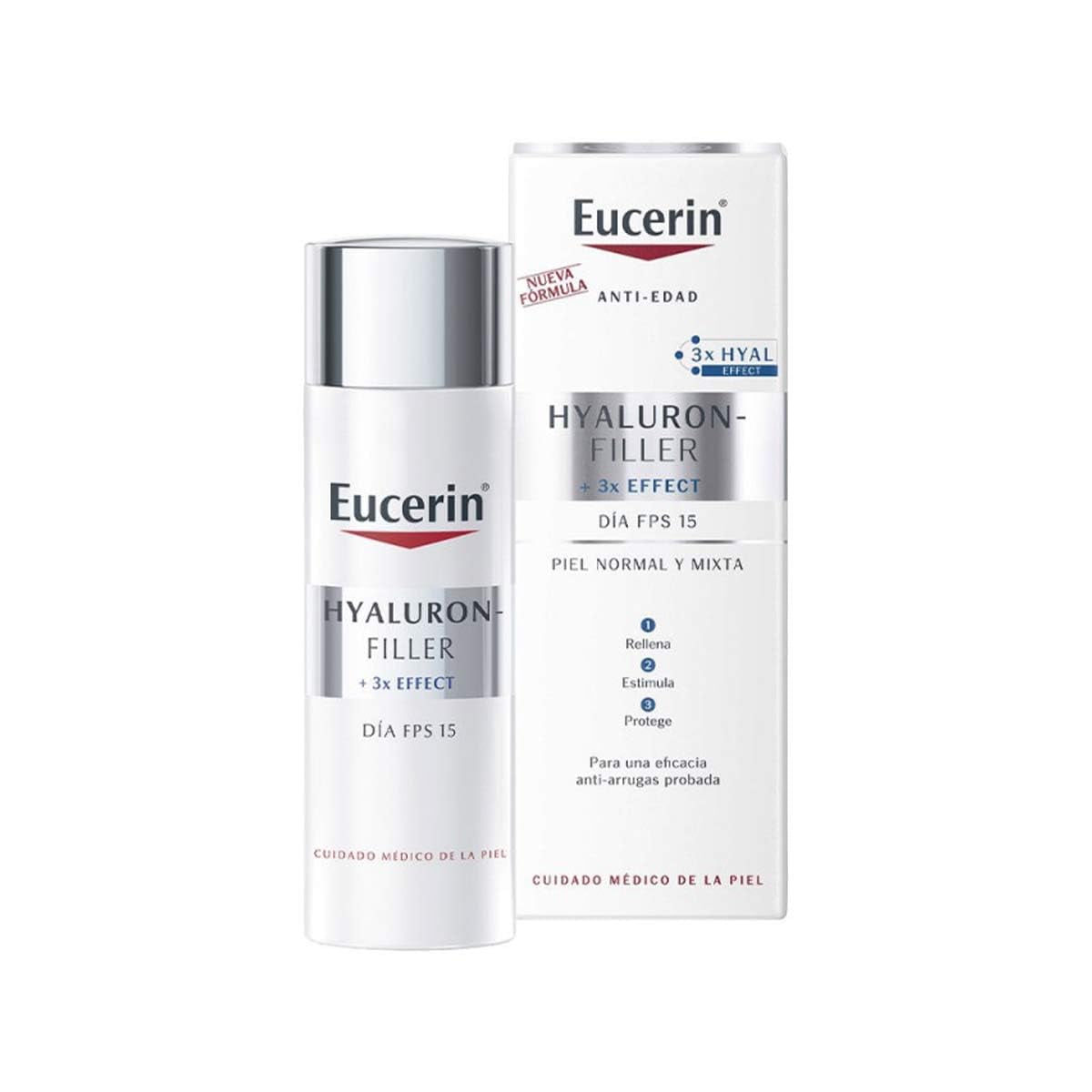 Eucerin Hyaluron-Filler 3x Effect Day Cream Normal Skin SPF15 50ml - Walmart.com
