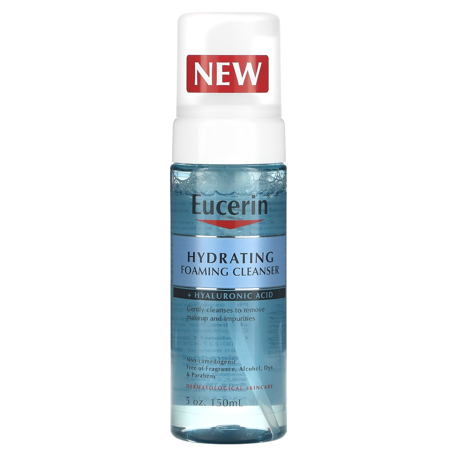 Eucerin, Hydrating Foaming Cleanser + Hyaluronic Acid, 5 oz (150 ml ...