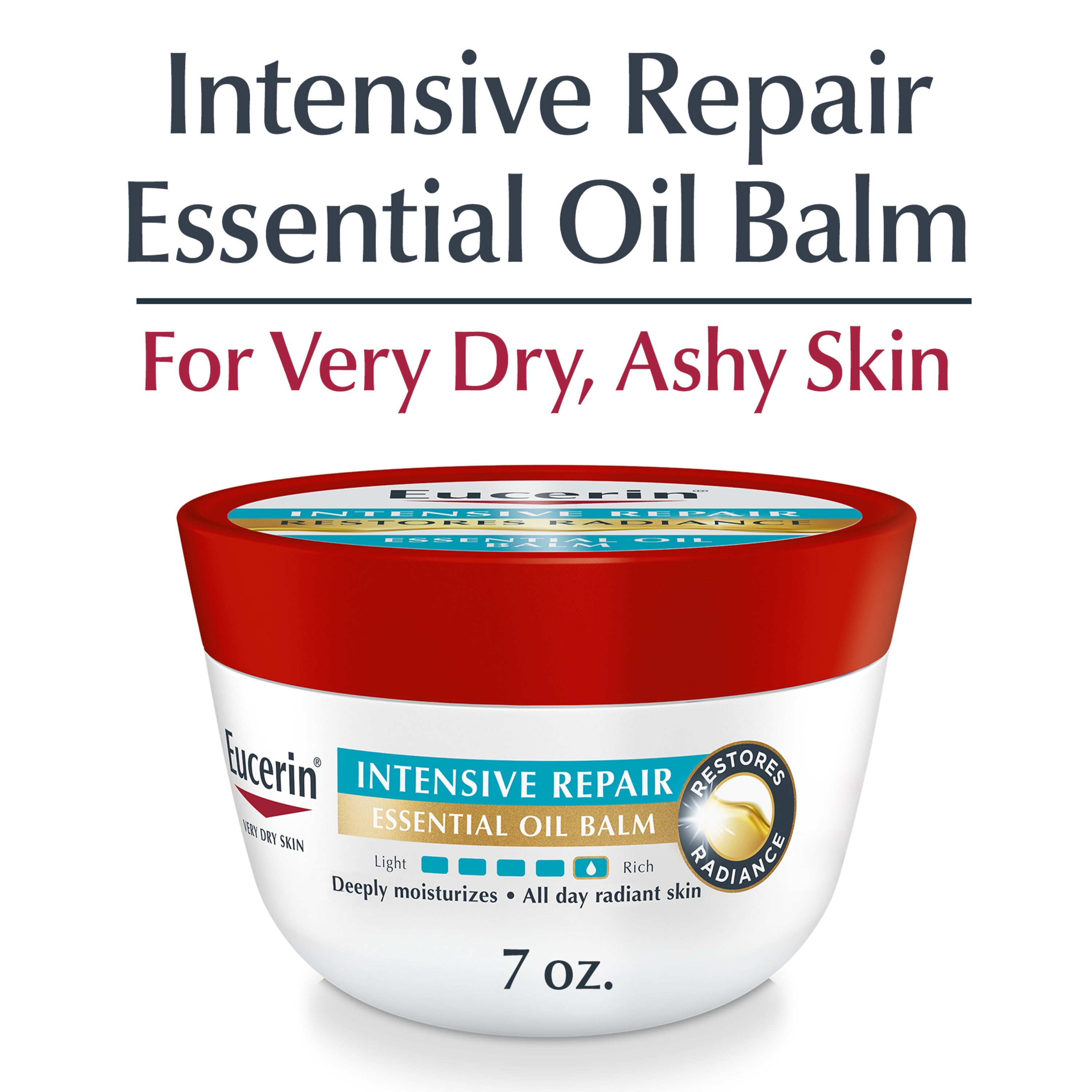 Eucerin Intensive Repair Essential Oil Body Balm, Fragrance Free, 7 oz ...