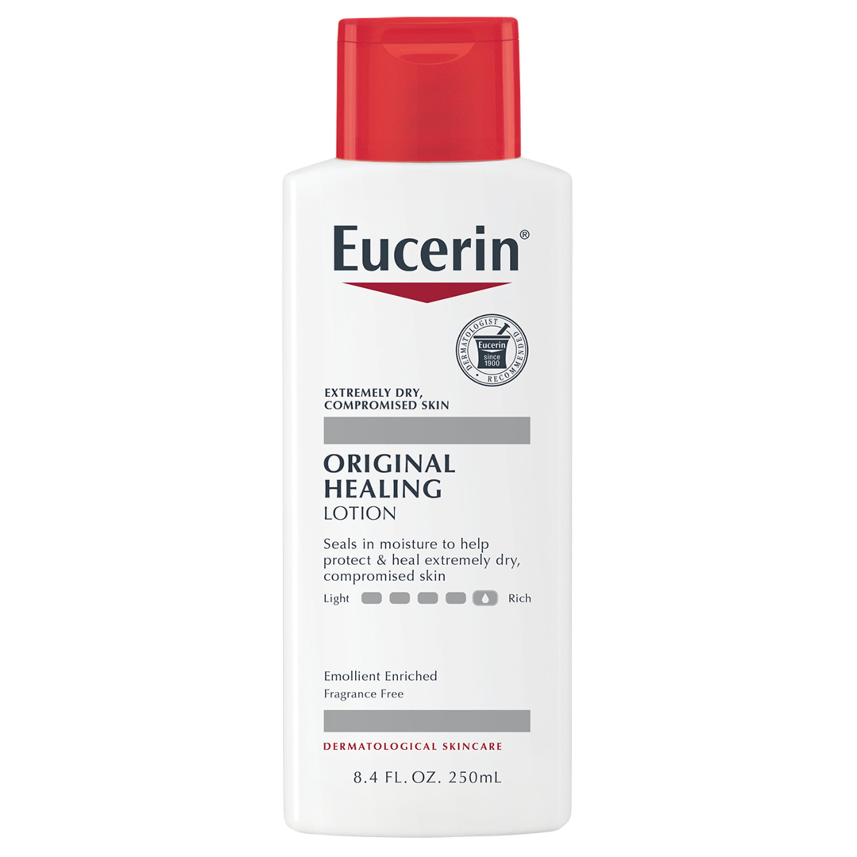 Eucerin Original Healing Lotion, Rich Body Lotion 8.4 Fl. Oz. Bottle ...