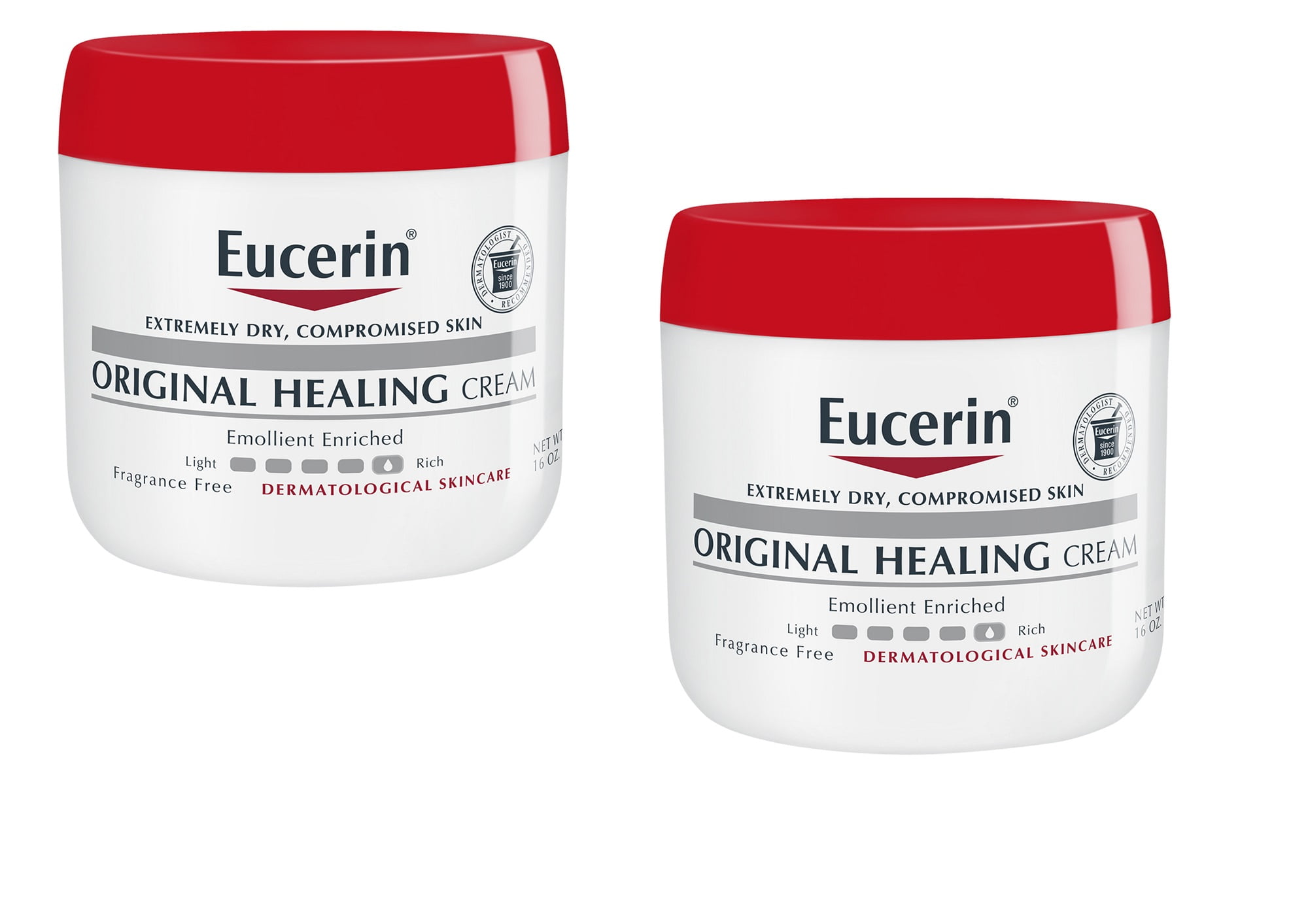 Eucerin Original Healing Rich Cream 16 oz. - 2 Pack - Walmart.com