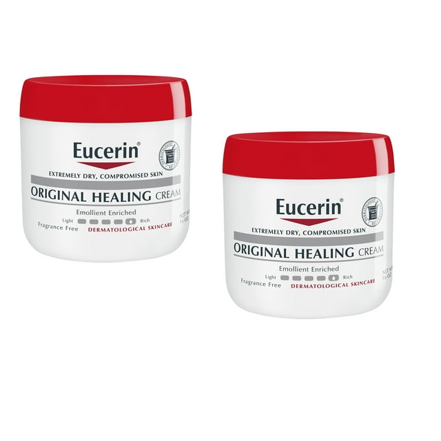 Eucerin Original Healing Rich Cream 16 oz. - 2 Pack - Walmart.com