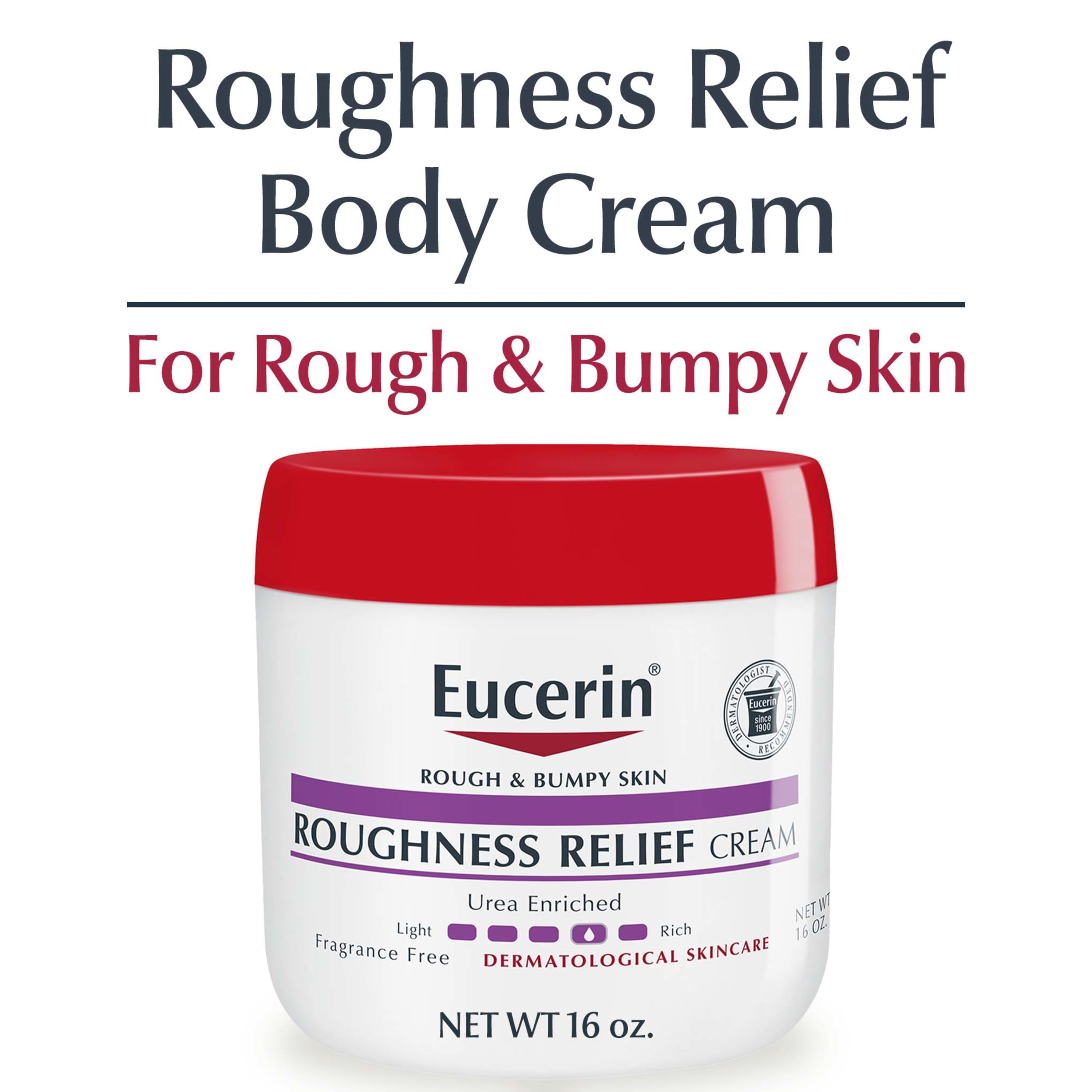 Eucerin Roughness Relief Body Cream, Fragrance Free, 16 oz Jar ...