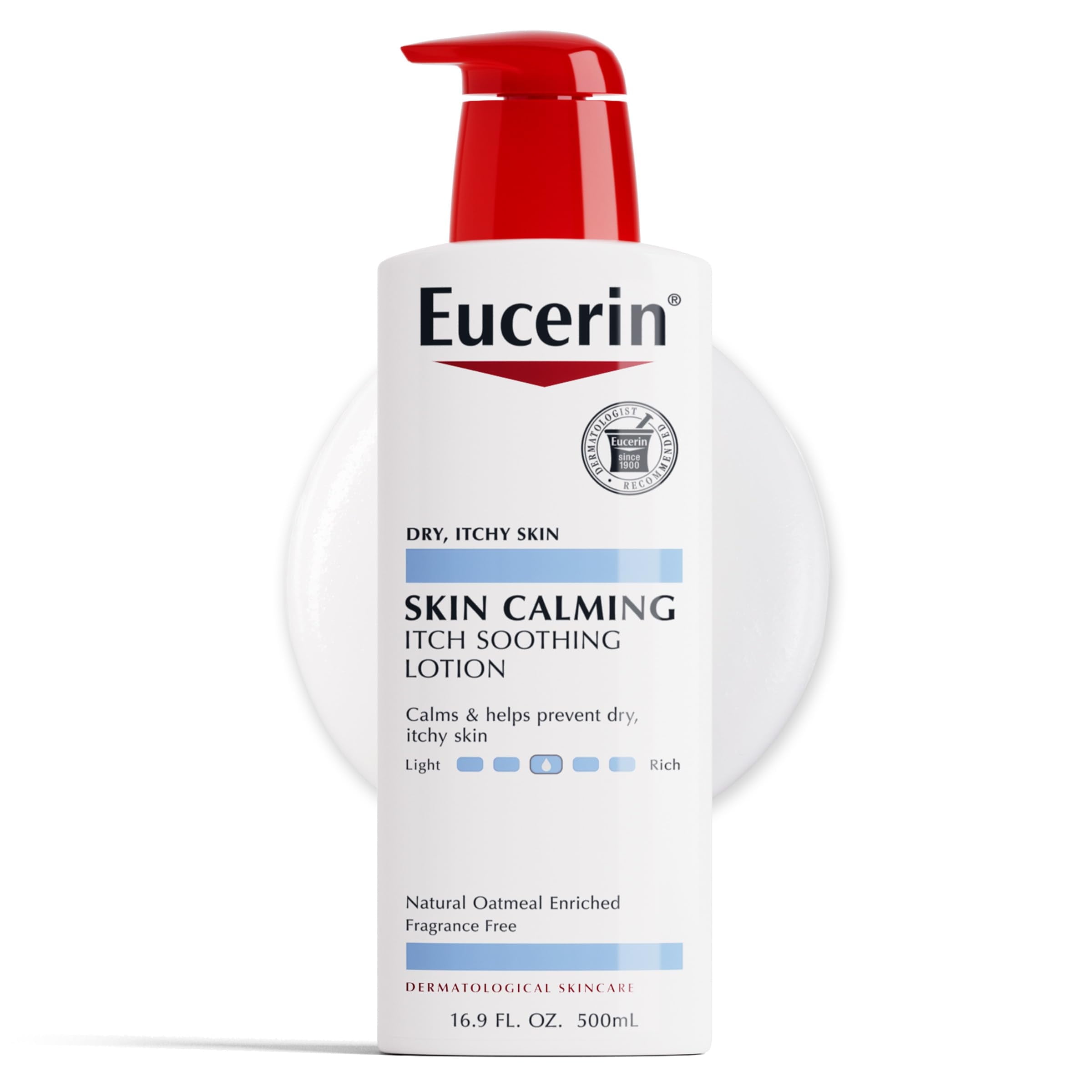 Eucerin Skin Calming Lotion OIF8 - Full Body Lotion for Dry, Itchy Skin, Natural Oatmeal ...