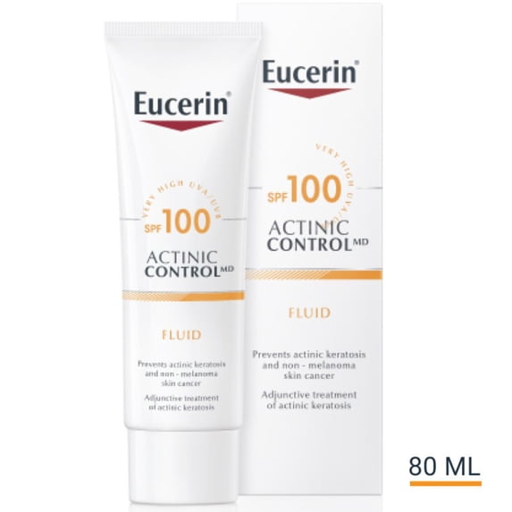 Eucerin Sun Actinic Control Sun Cream for Face & Body SPF 100 80ml ...