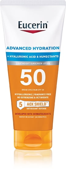 Eucerin Sun, Advanced Hydration Lightweight Sunscreen Lotion, Adult ...