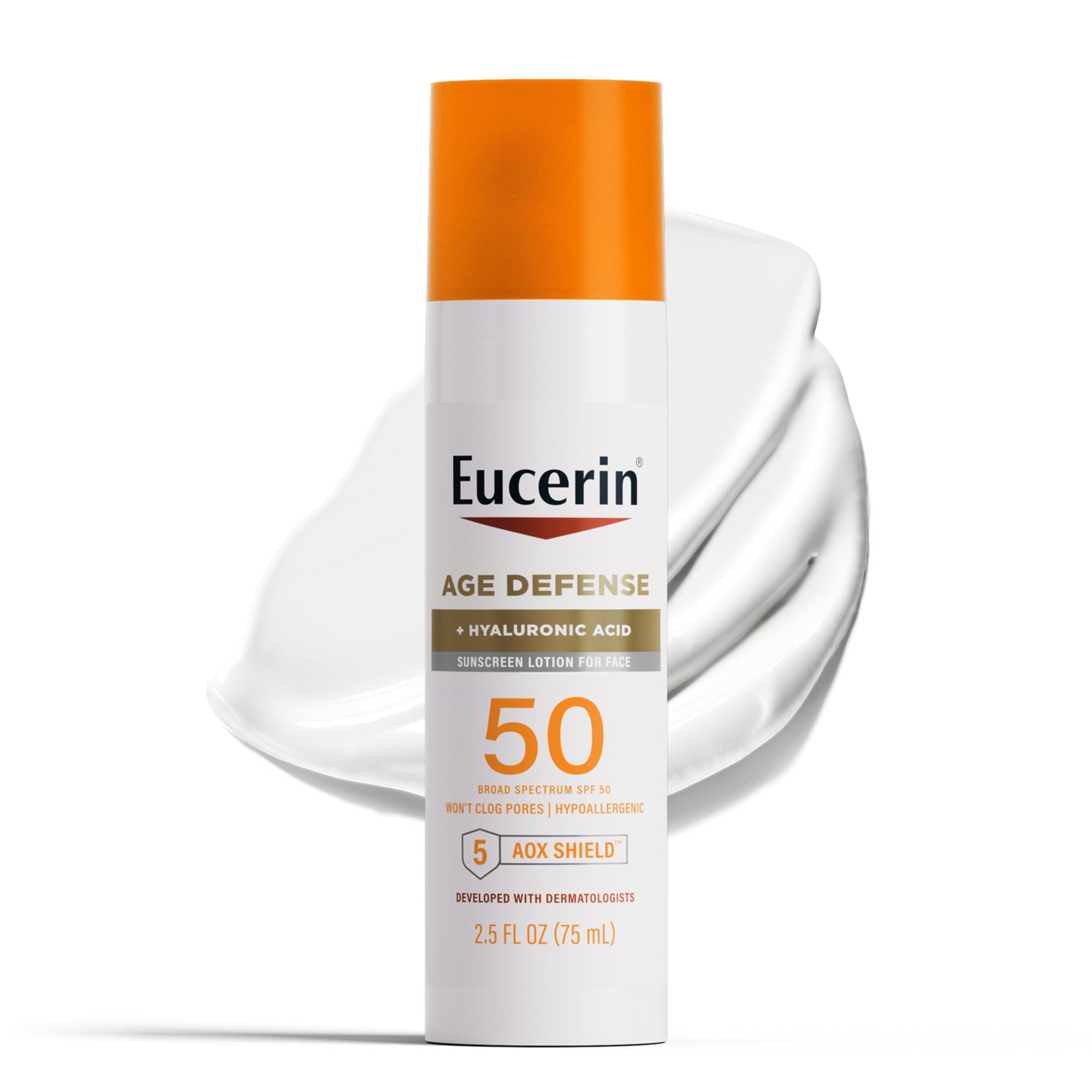 Eucerin Sun Age Defense VTF5 SPF 50 Face Sunscreen Lotion with ...
