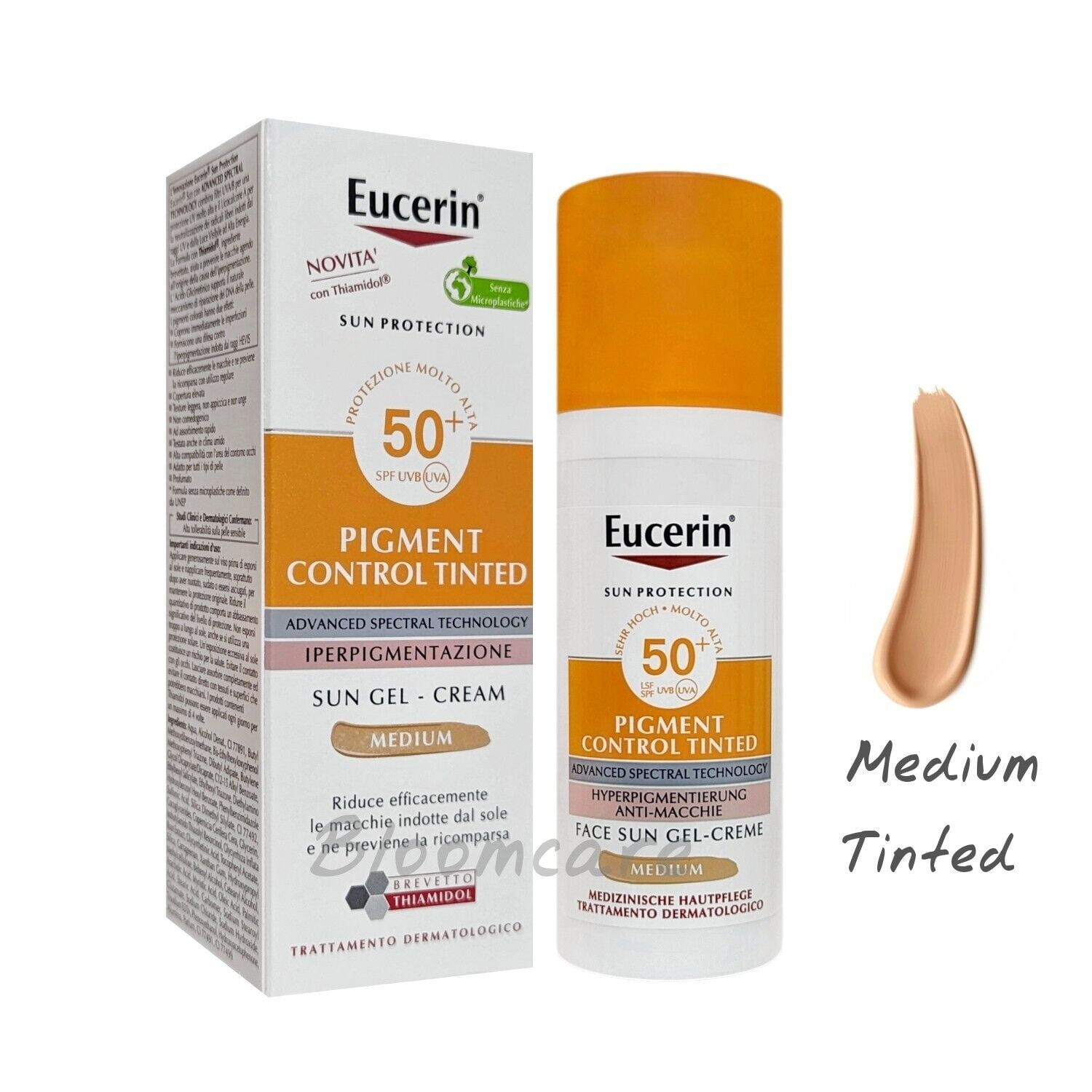 Eucerin Sun Pigment Control Tinted Medium Gel-Cream SPF50+ 50ml ...