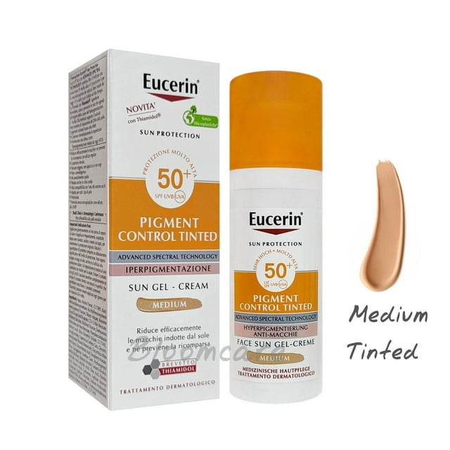 Eucerin Sun Pigment Control Tinted Medium Gel-Cream SPF50+ 50ml - Walmart.com