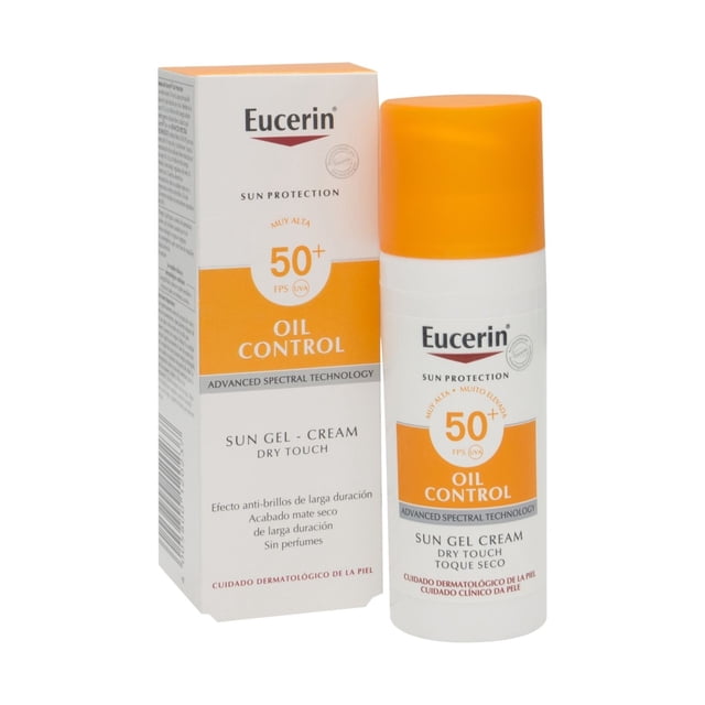Eucerin Daily Sunscreen Face Protector, Oil Control Gel-Cream SPF50 ...