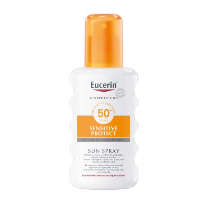Eucerin Sun Protection Sensitive Protect Spray SPF 50+ 200ml - High ...