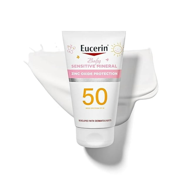 Eucerin Sun Sensitive Mineral Baby Sunscreen SPF 50, Sunscreen Lotion ...