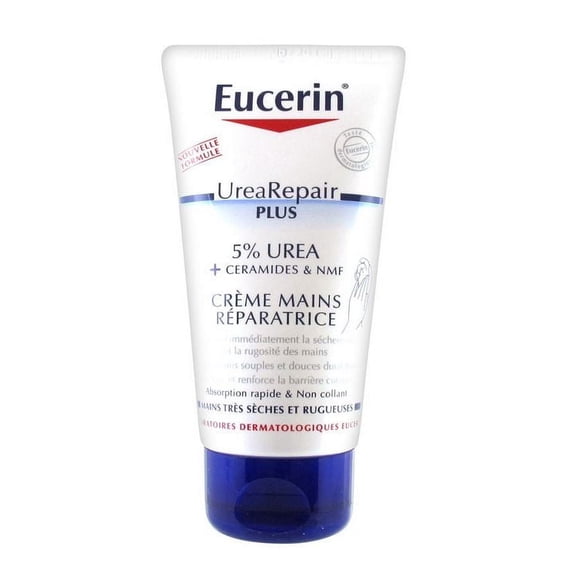 Eucerin UreaRepair Plus Hand Cream, 5% Urea, 75 mL, for Dry and Chapped ...