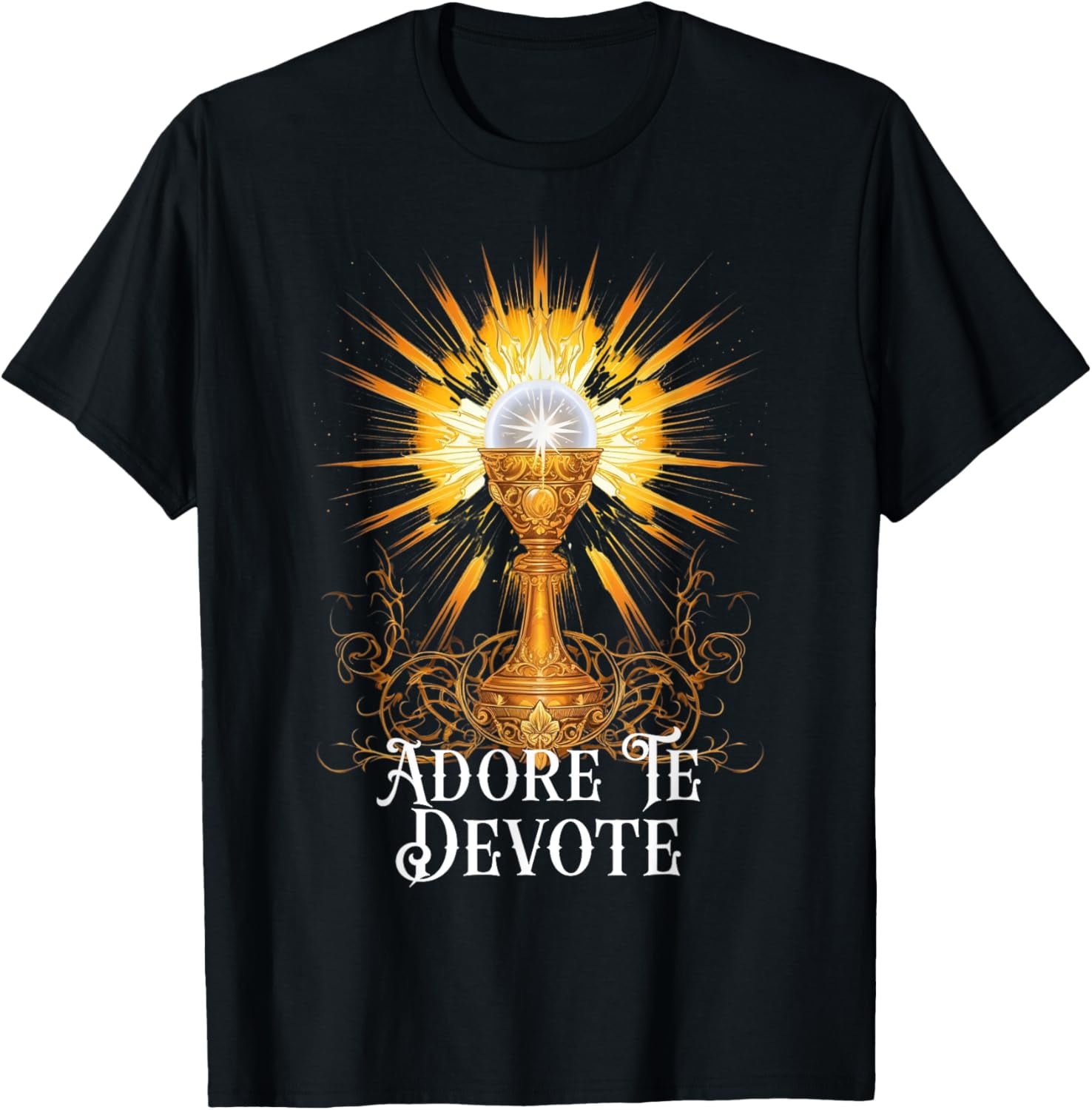 Eucharistic Adoration Traditional Latin Mass Catholic T-Shirt - Walmart.com