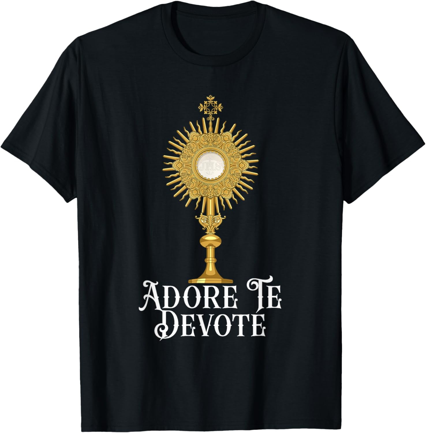 Eucharistic Adoration Traditional Latin Mass Catholic T-Shirt - Walmart.com