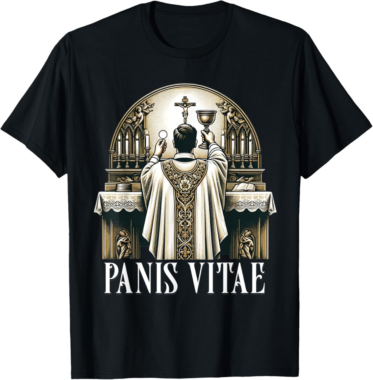 Eucharistic Consecration Traditional Latin Mass Catholic T-Shirt ...