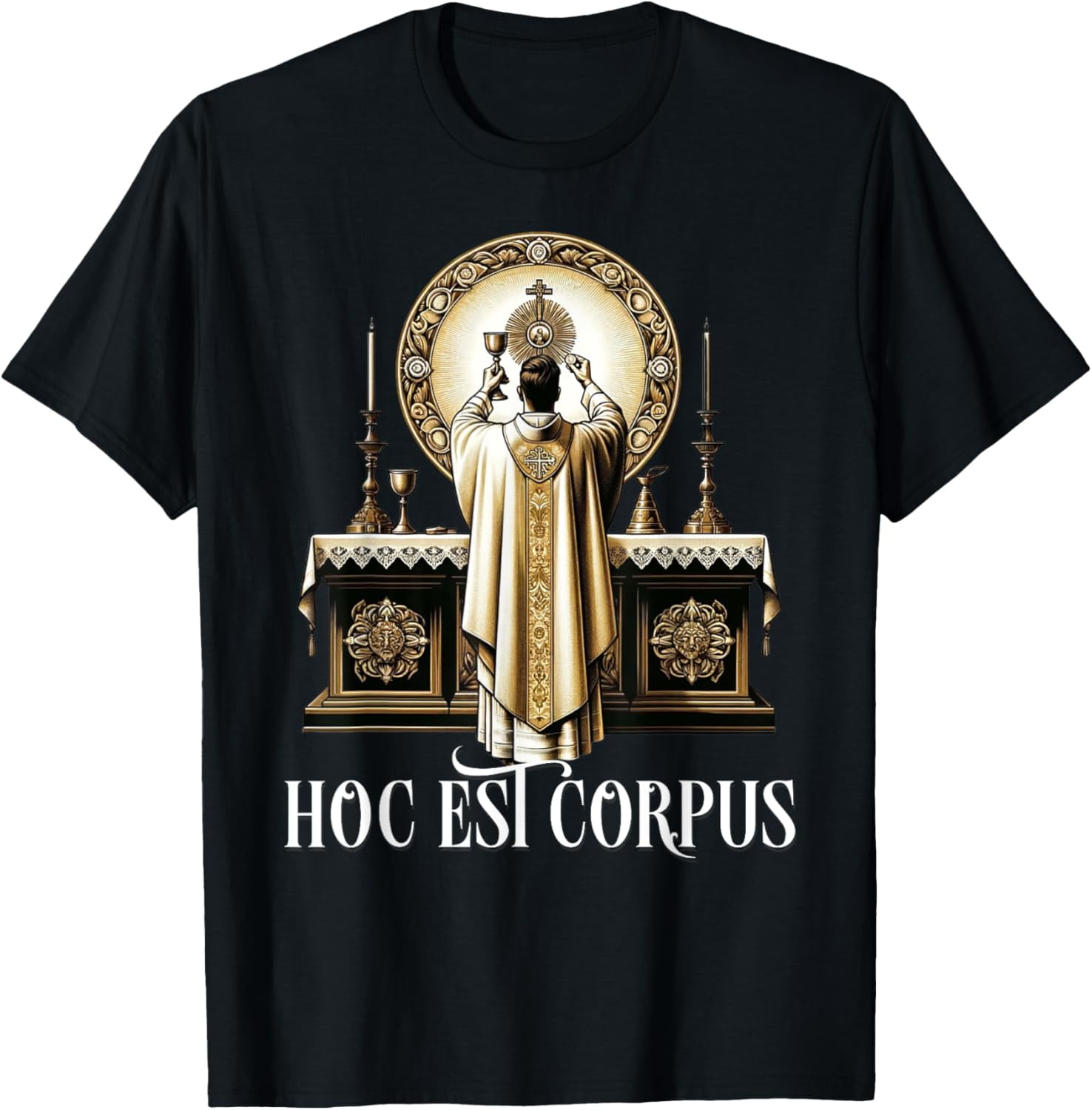 Eucharistic Consecration Traditional Latin Mass Catholic T-Shirt ...