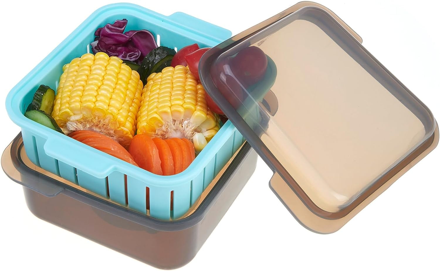 EuChoiz Microwave Steamer Silicone Cookware, Removable Filter, 5.6x5 ...