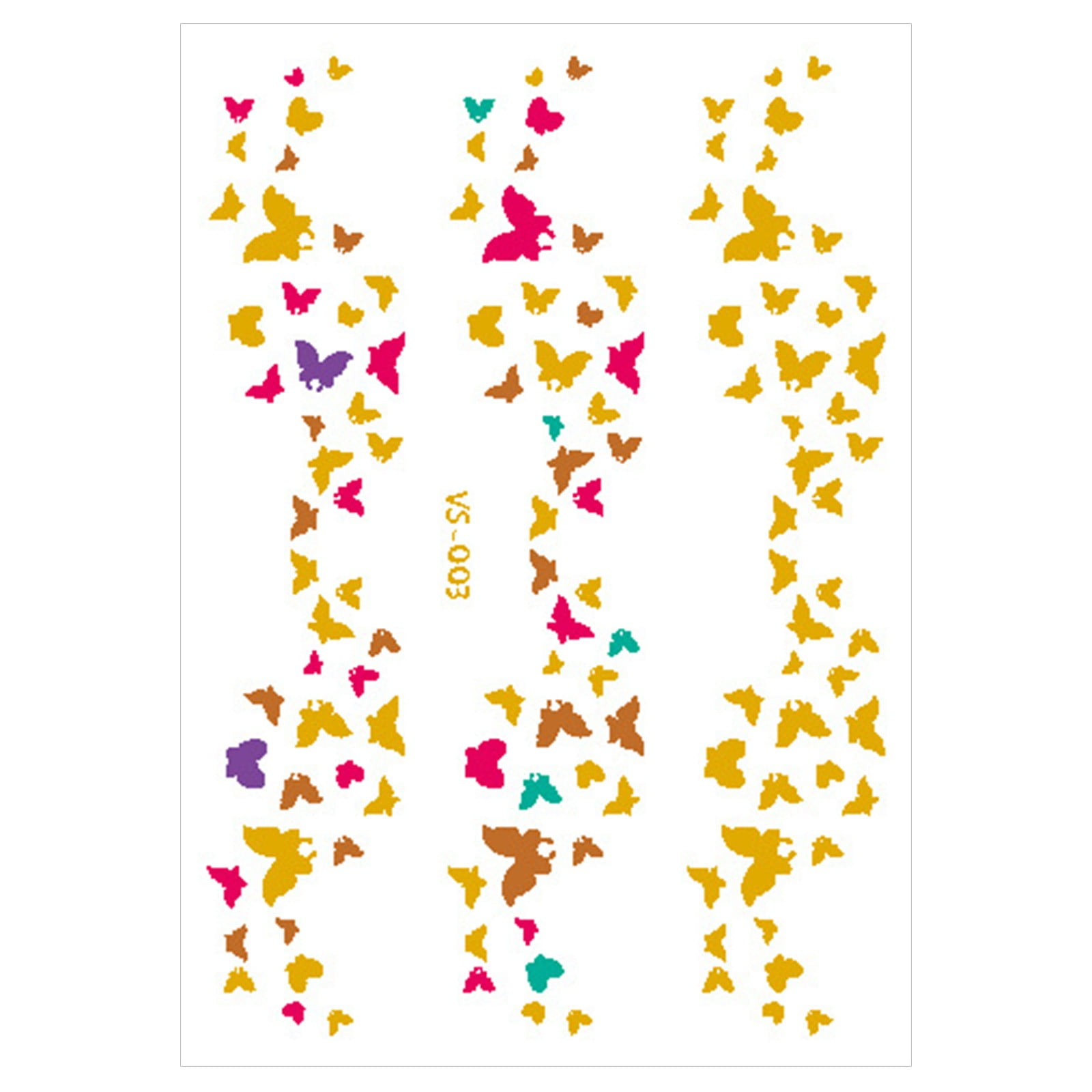 Eudgs Metal Temporary Tattoo Stickers Face Gold Temporary Transfer ...