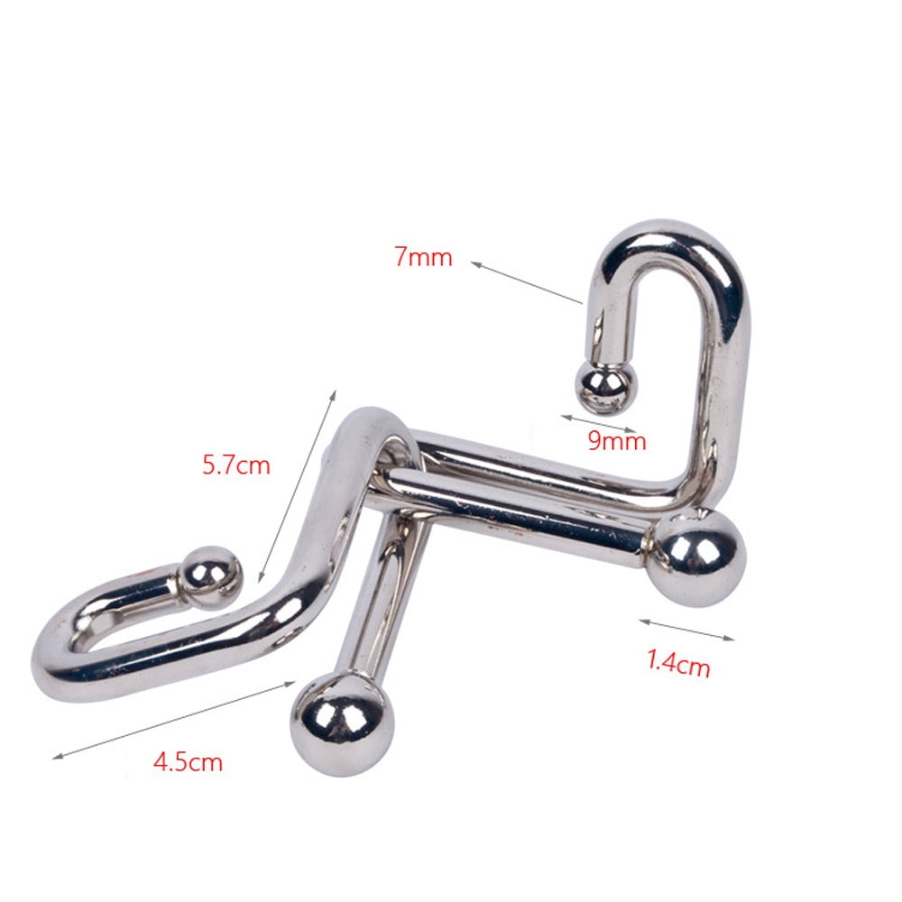 Eudgs Metal Wire Brain Teaser Game Puzzles Educational Toy ...