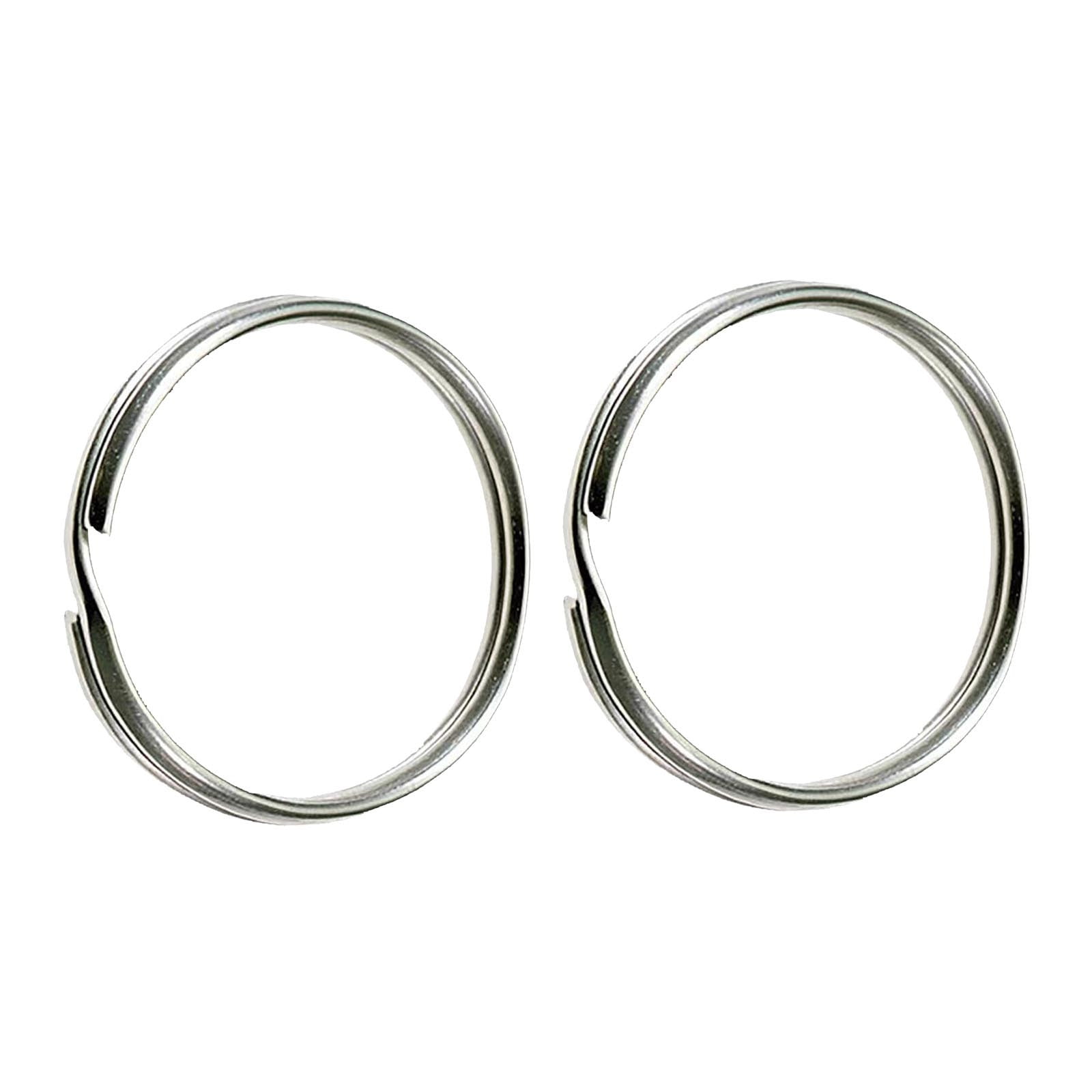 Eudgs Pack Of 2 Keyrings Durable And Split Ring Keychains Hanging Key ...