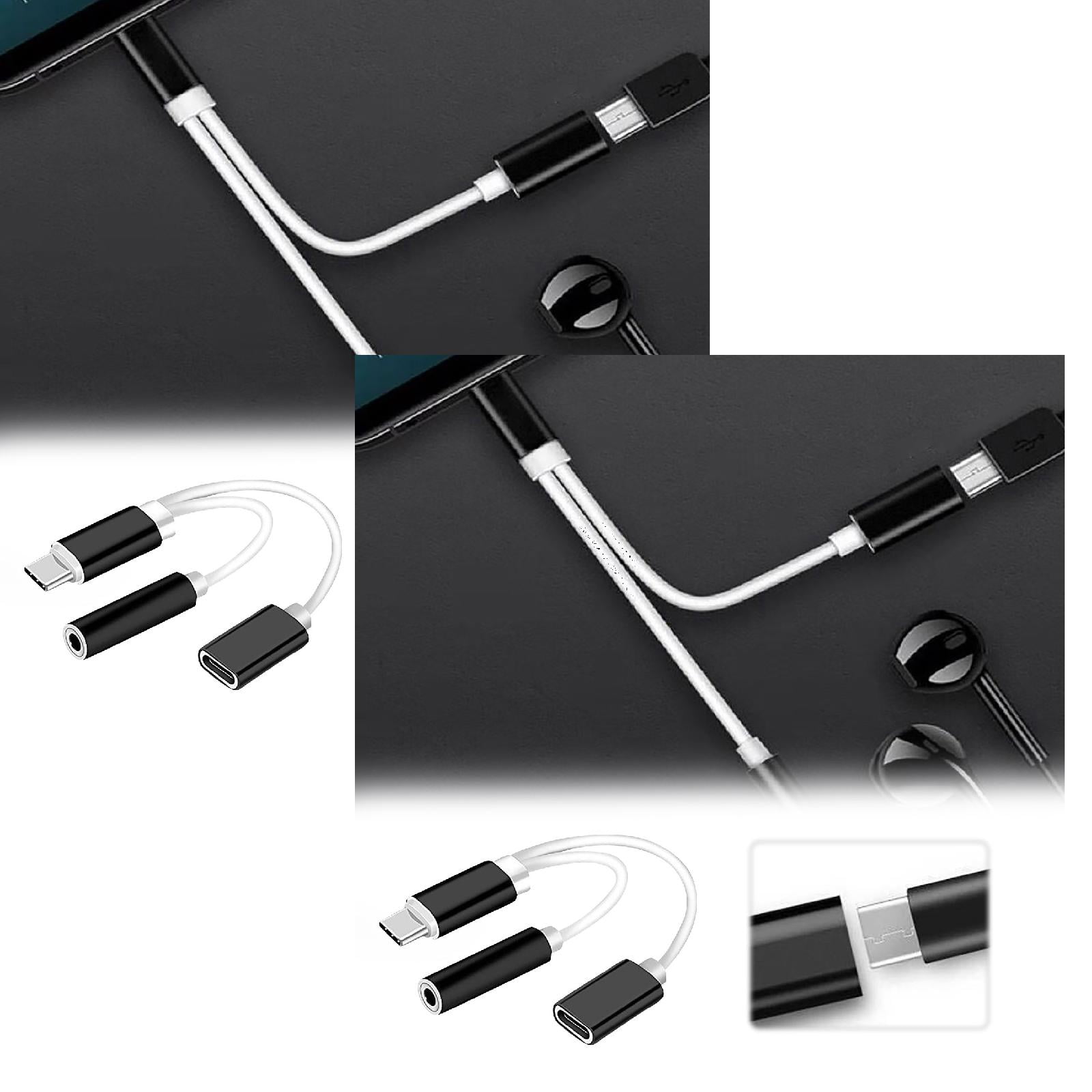 Eudgs Type C Audio Adapter TYPE C To 3.5 Headphone Listening And ...