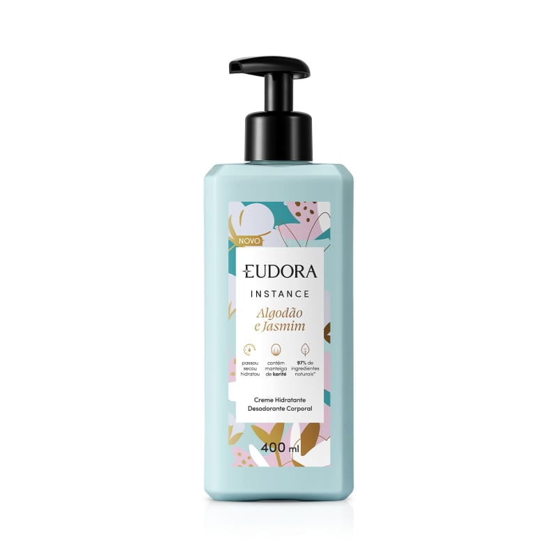 Eudora - Linha Instance (Algodao e Jasmim) - Creme Hidratante Corporal ...