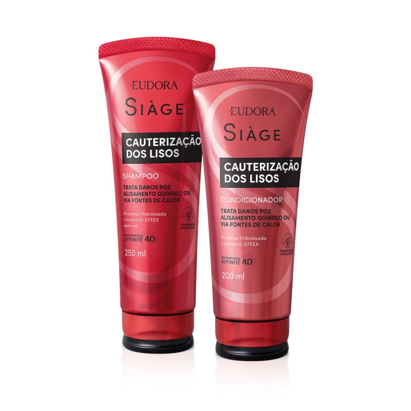Eudora - Linha Siage (Cauterizacao dos Lisos) - Kit Shampoo 250 Ml e ...