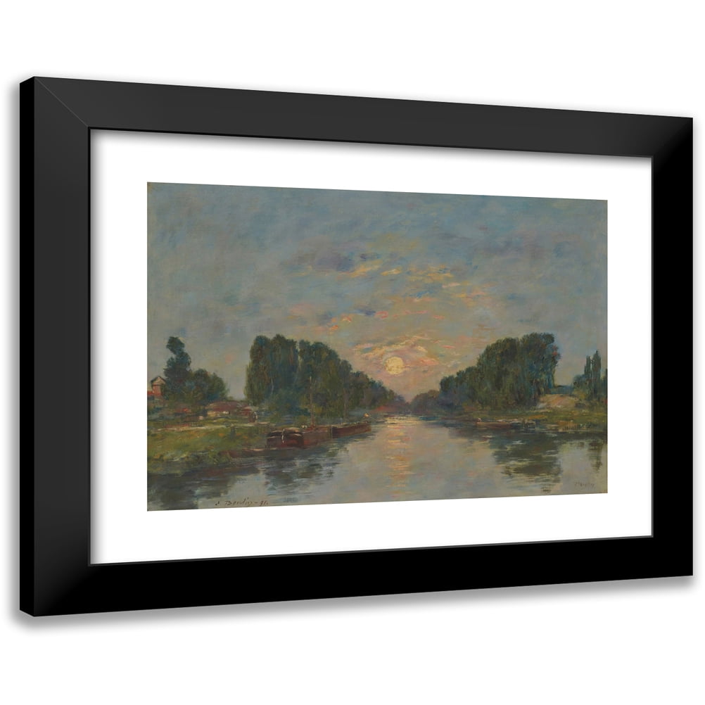 Eugène Boudin 14x11 Black Modern Framed Museum Art Print Titled - Saint ...