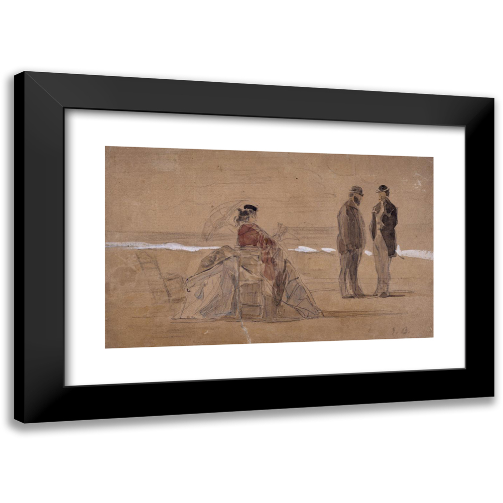 Eugène Boudin 14x11 Black Modern Framed Museum Art Print Titled - The ...