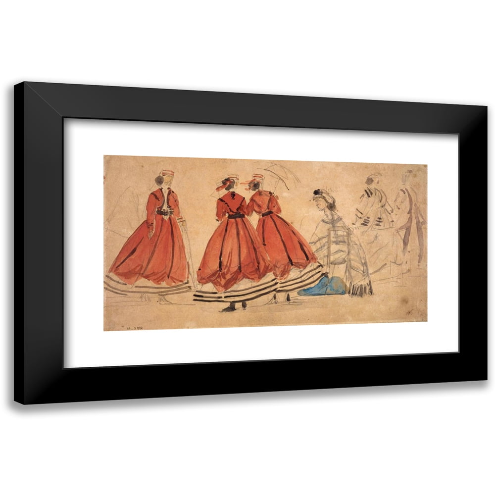 Eugène Boudin 18x12 Black Modern Framed Museum Art Print Titled - Etude ...