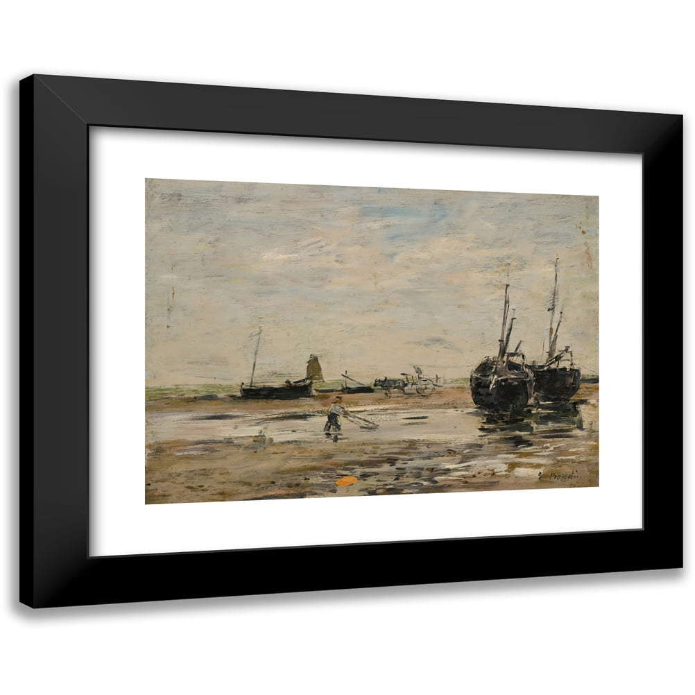 Eugène Boudin 18x14 Black Modern Framed Museum Art Print Titled - Berk ...