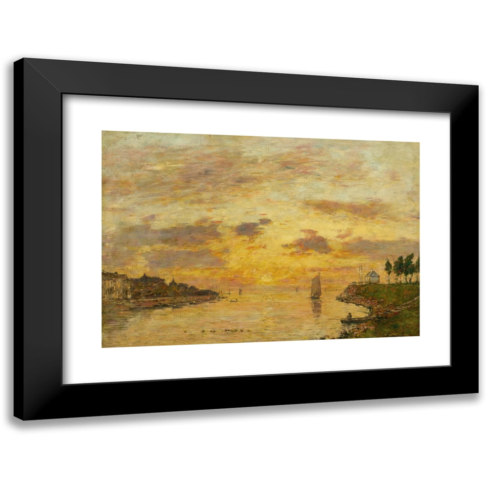 Eugène Boudin 18x14 Black Modern Framed Museum Art Print Titled - Saint ...