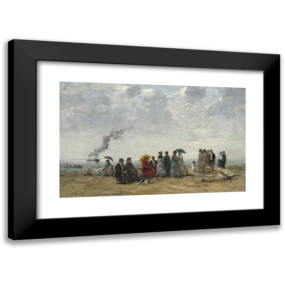 Eugène Boudin 24x16 Black Modern Framed Museum Art Print Titled ...